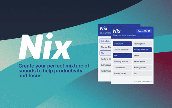 Nix — The Simple Noise Mixer | console.blog